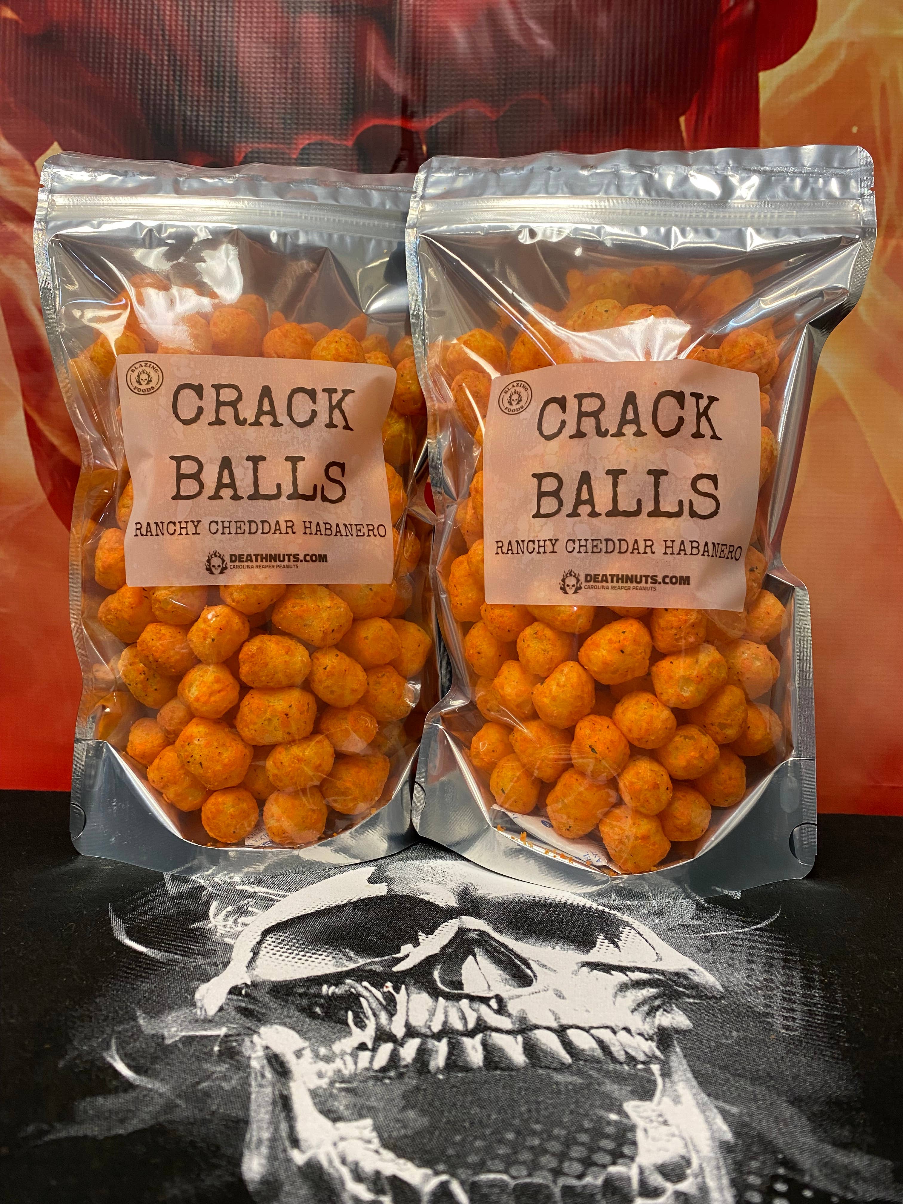 CRACK BALLS HABANERO REAPER - Spicy Puffed Snack | Free Shop
